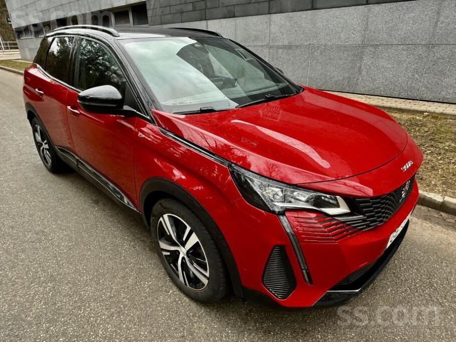 Red Peugeot 3008 2021 in Riga, with an engine capacity of 1.50 L and mileage of 49 thousand km for 22490 €, photo 2 on AUTOMOTO.COM.LV