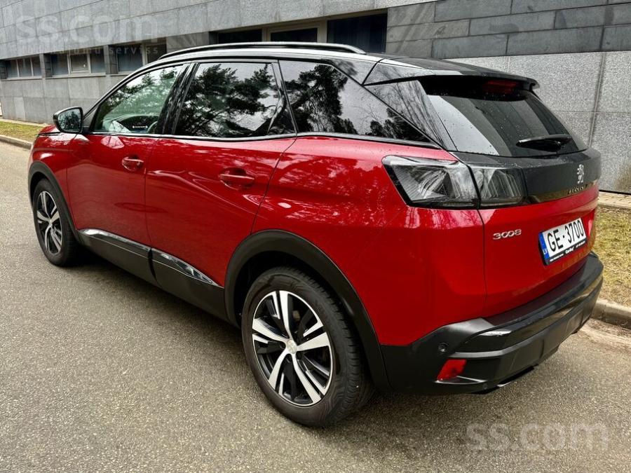 Red Peugeot 3008 2021 in Riga, with an engine capacity of 1.50 L and mileage of 49 thousand km for 22490 €, photo 3 on AUTOMOTO.COM.LV
