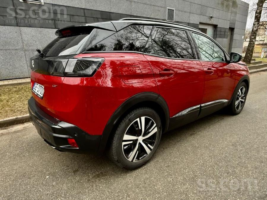 Red Peugeot 3008 2021 in Riga, with an engine capacity of 1.50 L and mileage of 49 thousand km for 22490 €, photo 4 on AUTOMOTO.COM.LV