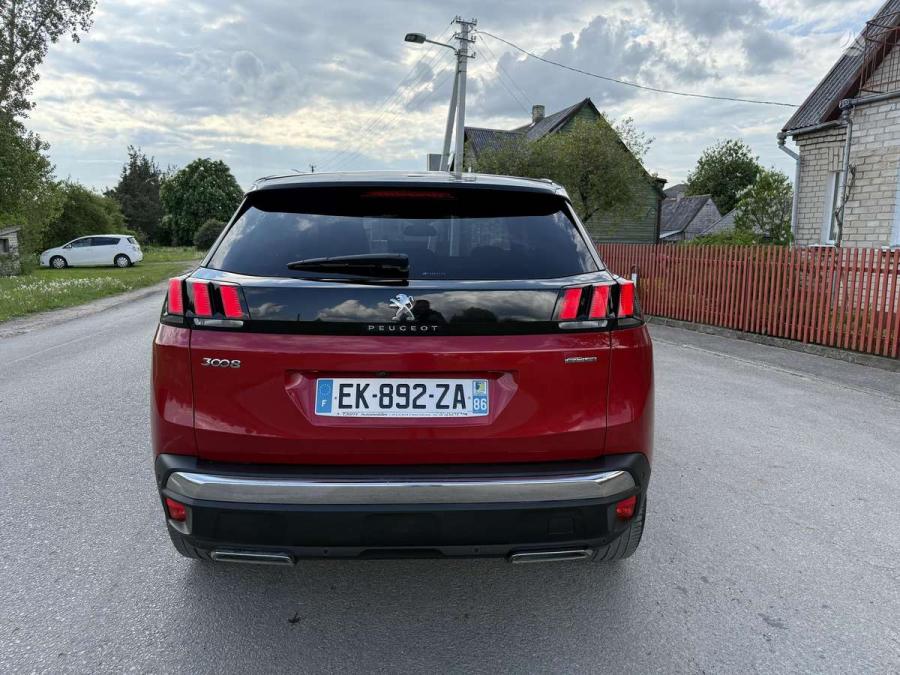 Sarkans Peugeot 3008 2017 Tauragė, ar dzinēja tilpumu 1.20 L un nobraukumu 155 tūkst. km par 10500 €, foto 7 vietnē AUTOMOTO.COM.LV