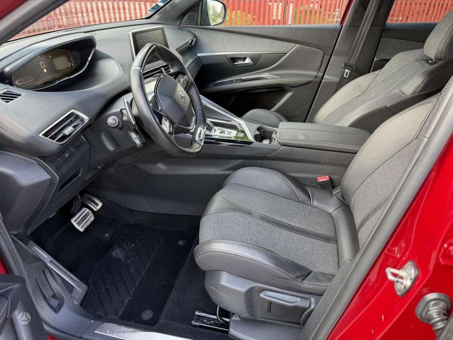 Sarkans Peugeot 3008 2017 Tauragė, ar dzinēja tilpumu 1.20 L un nobraukumu 155 tūkst. km par 10500 €, foto 8 vietnē AUTOMOTO.COM.LV
