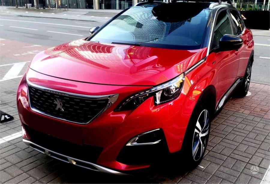 Red Peugeot 3008 2018 in Vilnius, with an engine capacity of 1.56 L and mileage of 110 thousand km for 16500 €, photo 1 on AUTOMOTO.COM.LV