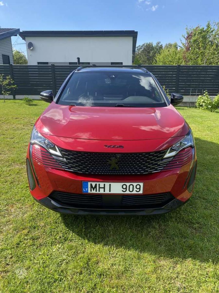 Red Peugeot 3008 2022 in Vilnius, with an engine capacity of 1.20 L and mileage of 60 thousand km for 20500 €, photo 3 on AUTOMOTO.COM.LV