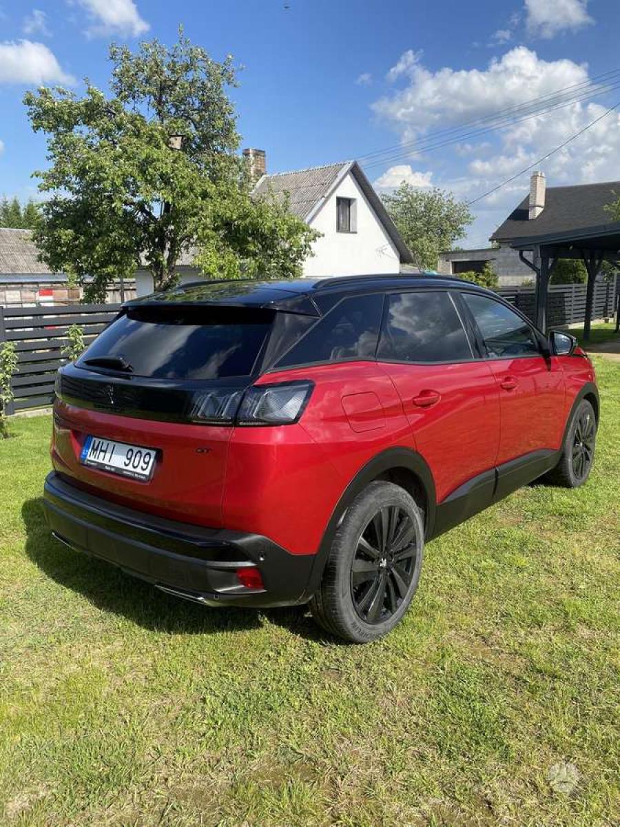 Red Peugeot 3008 2022 in Vilnius, with an engine capacity of 1.20 L and mileage of 60 thousand km for 20500 €, photo 6 on AUTOMOTO.COM.LV
