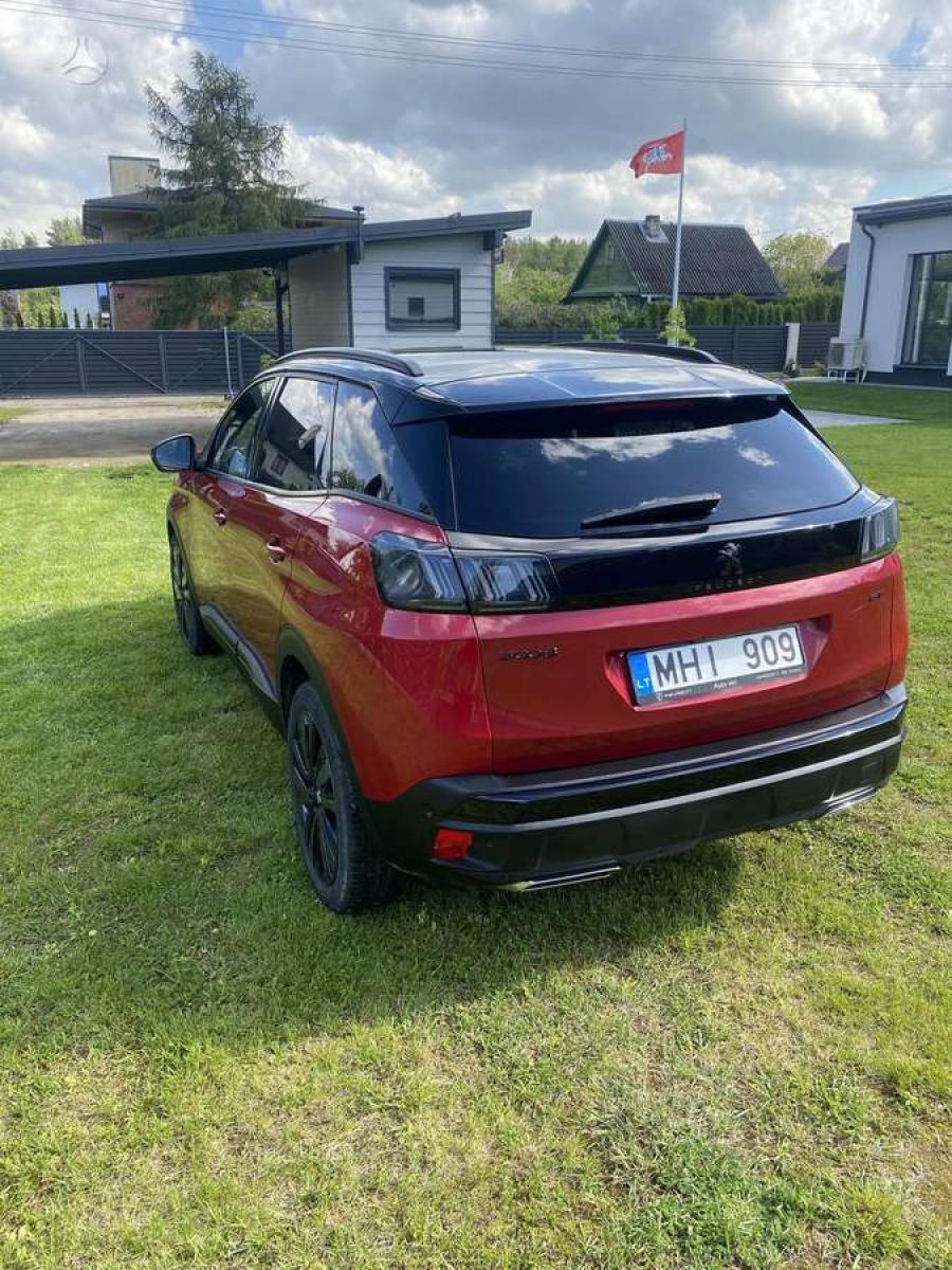 Red Peugeot 3008 2022 in Vilnius, with an engine capacity of 1.20 L and mileage of 60 thousand km for 20500 €, photo 7 on AUTOMOTO.COM.LV