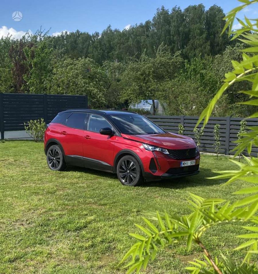 Red Peugeot 3008 2022 in Vilnius, with an engine capacity of 1.20 L and mileage of 60 thousand km for 20500 €, photo 38 on AUTOMOTO.COM.LV
