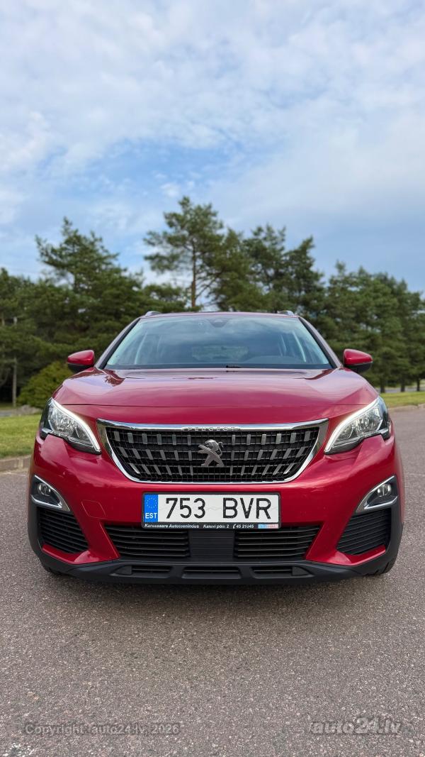 Red Peugeot 3008 2018 in Tallinn, with an engine capacity of 1.20 L and mileage of 113 thousand km for 14490 €, photo 3 on AUTOMOTO.COM.LV