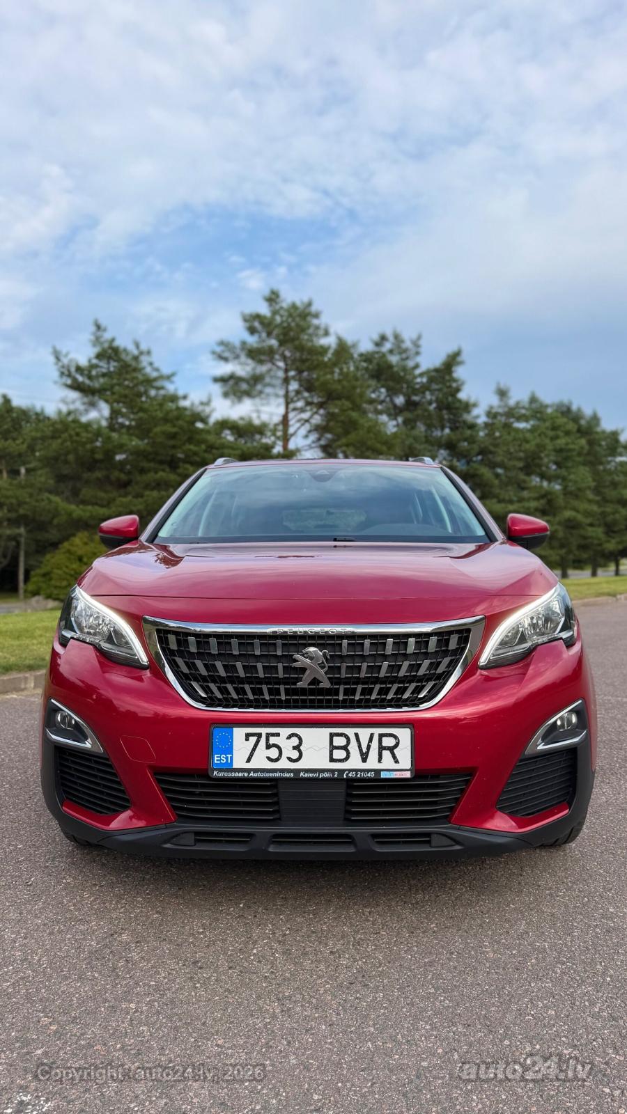 Sarkans Peugeot 3008 2018 Tallina, ar dzinēja tilpumu 1.20 L un nobraukumu 113 tūkst. km par 14490 €, foto 4 vietnē AUTOMOTO.COM.LV
