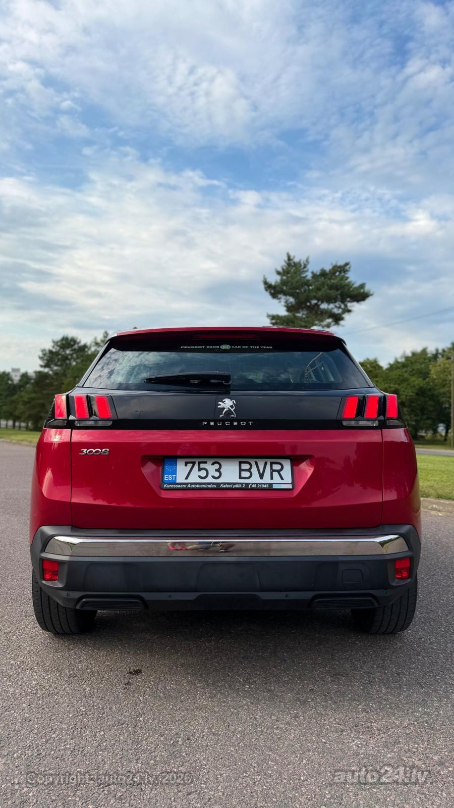 Sarkans Peugeot 3008 2018 Tallina, ar dzinēja tilpumu 1.20 L un nobraukumu 113 tūkst. km par 14490 €, foto 6 vietnē AUTOMOTO.COM.LV