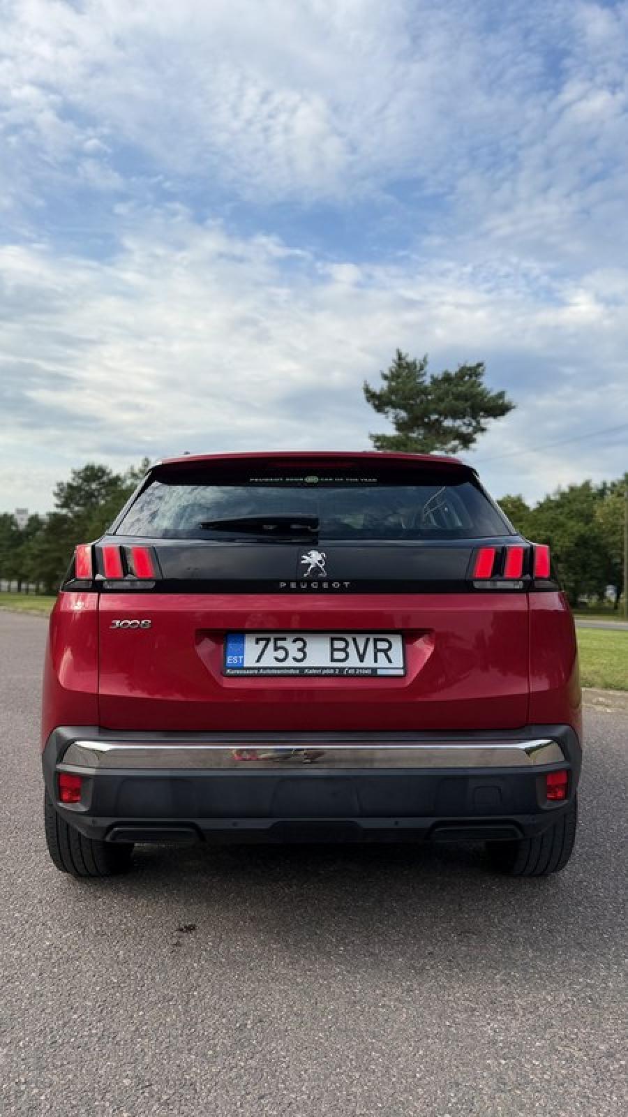 Red Peugeot 3008 2018 in Tallinn, with an engine capacity of 1.20 L and mileage of 109 thousand km for 13200 €, photo 21 on AUTOMOTO.COM.LV