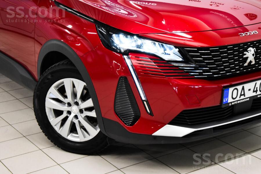 Red Peugeot 3008 2022 in Riga, with an engine capacity of 1.20 L and mileage of 22 thousand km for 22790 €, photo 8 on AUTOMOTO.COM.LV