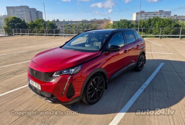 Sarkans Peugeot 3008 2022 Tallina, ar dzinēja tilpumu 1.50 L un nobraukumu 76 tūkst. km par 22200 €, foto 4 vietnē AUTOMOTO.COM.LV