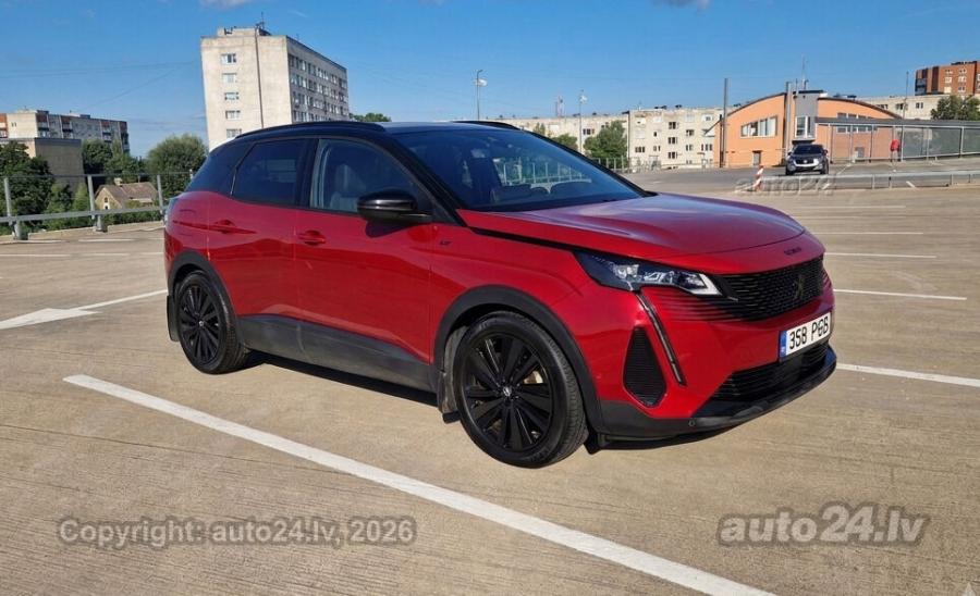 Sarkans Peugeot 3008 2022 Tallina, ar dzinēja tilpumu 1.50 L un nobraukumu 76 tūkst. km par 22200 €, foto 7 vietnē AUTOMOTO.COM.LV