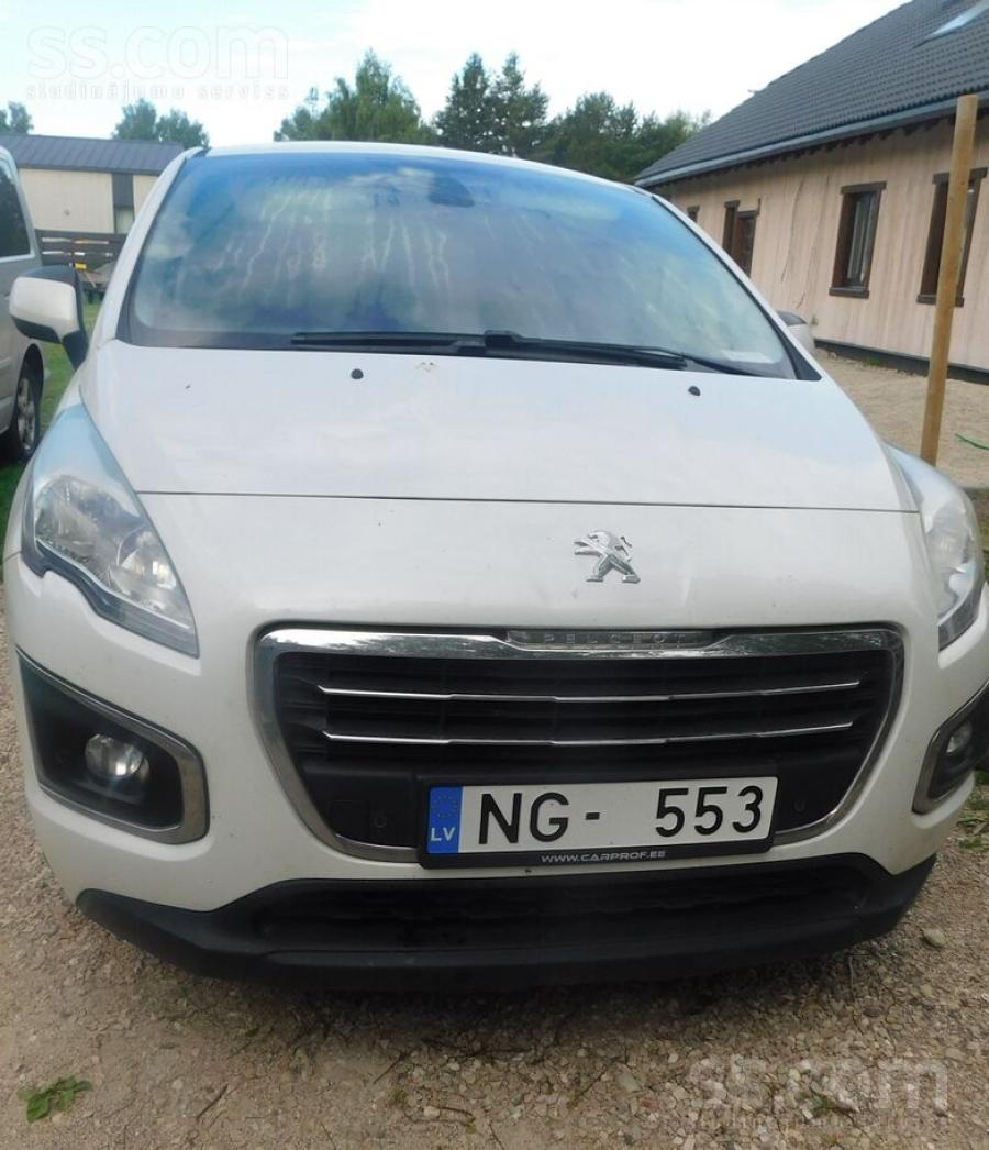 Balts Peugeot 3008 2014 Jelgava, ar dzinēja tilpumu 1.60 L un nobraukumu 173 tūkst. km par 5850 €, foto 3 vietnē AUTOMOTO.COM.LV