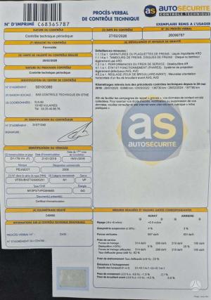 Белый Пежо 3008 2016 в Таураге, объемом двигателя 1.56 л и пробегом 260 тыс. км за 6300 €, фото 24 на AUTOMOTO.COM.LV