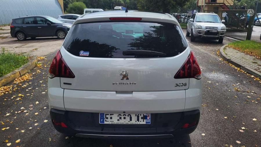 White Peugeot 3008 2016 in Taurage, with an engine capacity of 2.00 L and mileage of 217 thousand km for 5700 €, photo 6 on AUTOMOTO.COM.LV