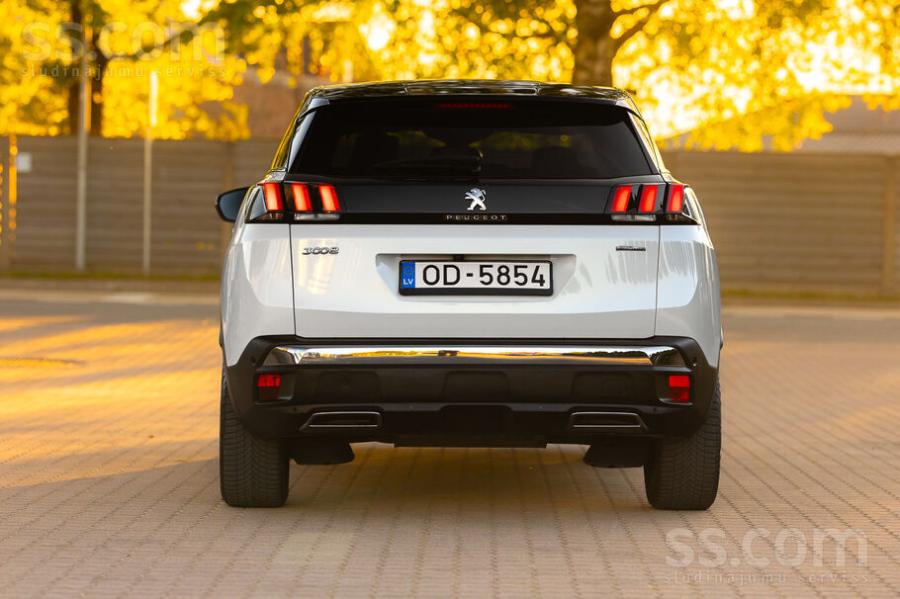 White Peugeot 3008 2018 in Jelgava, with an engine capacity of 1.60 L and mileage of 0 thousand km for 15200 €, photo 8 on AUTOMOTO.COM.LV