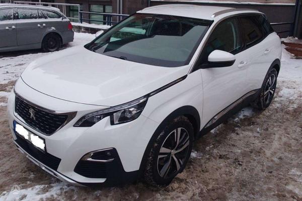 Balts Peugeot 3008 2018 Viļņa, ar dzinēja tilpumu 1.60 L un nobraukumu 38 tūkst. km par 19200 €, foto 1 vietnē AUTOMOTO.COM.LV