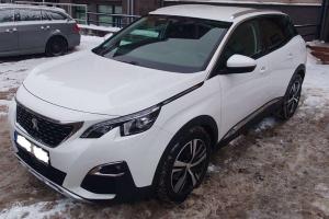 White Peugeot 3008 2018 in Vilnius, with an engine capacity of 1.60 L and mileage of 38 thousand km for 19200 €, photo  on AUTOMOTO.COM.LV