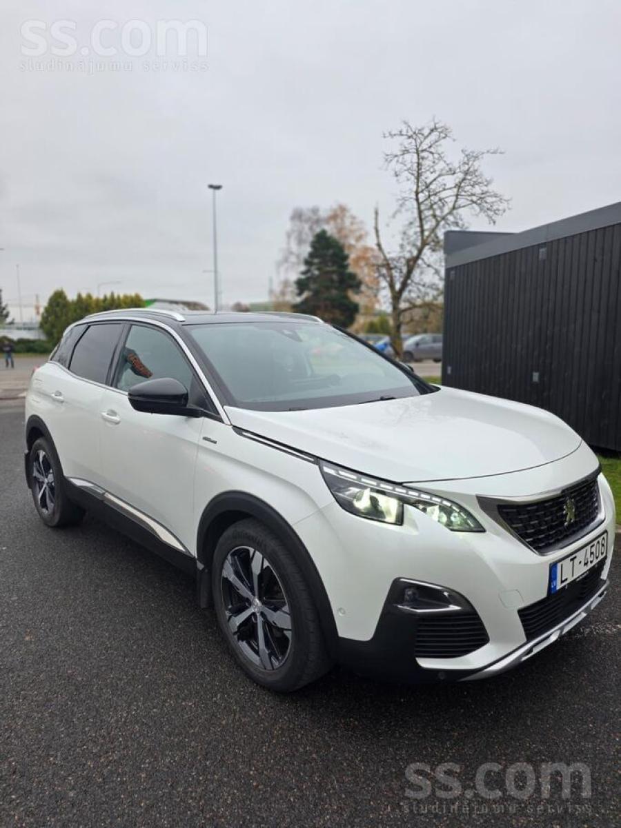 White Peugeot 3008 2018 in Riga, with an engine capacity of 1.50 L and mileage of 102 thousand km for 15000 €, photo 1 on AUTOMOTO.COM.LV