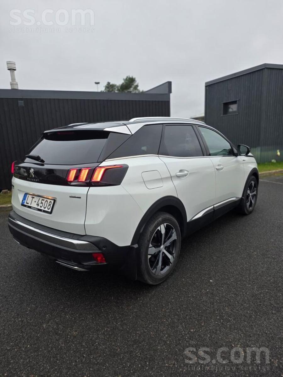 White Peugeot 3008 2018 in Riga, with an engine capacity of 1.50 L and mileage of 102 thousand km for 15000 €, photo 3 on AUTOMOTO.COM.LV
