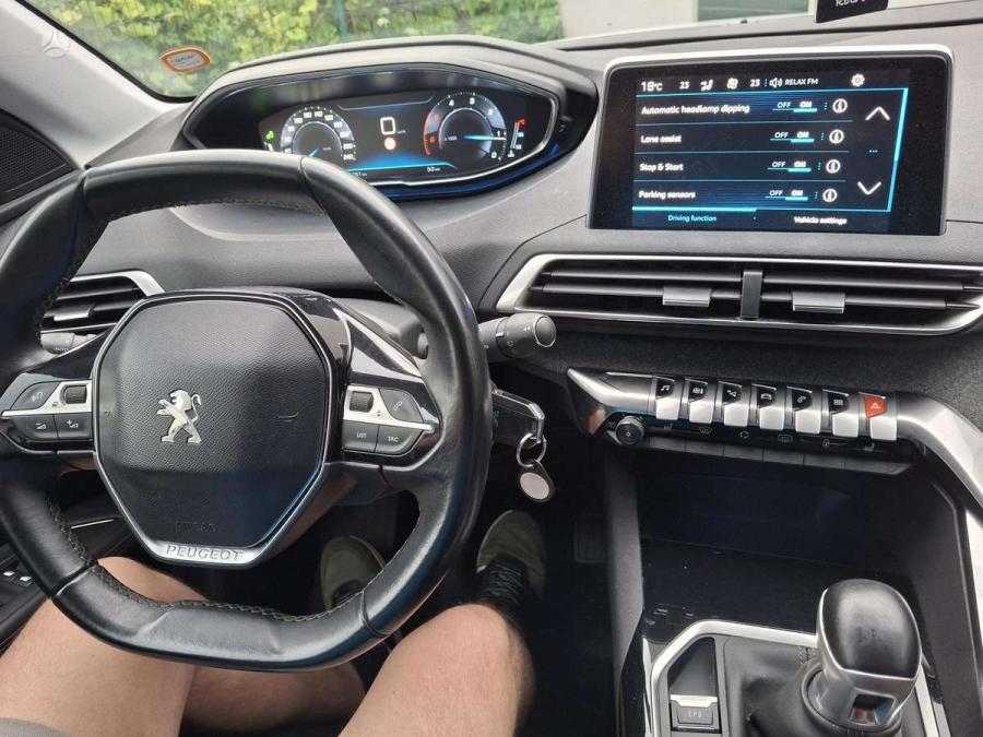 Balts Peugeot 3008 2018 Kauņa, ar dzinēja tilpumu 1.50 L un nobraukumu 267 tūkst. km par 6999 €, foto 17 vietnē AUTOMOTO.COM.LV