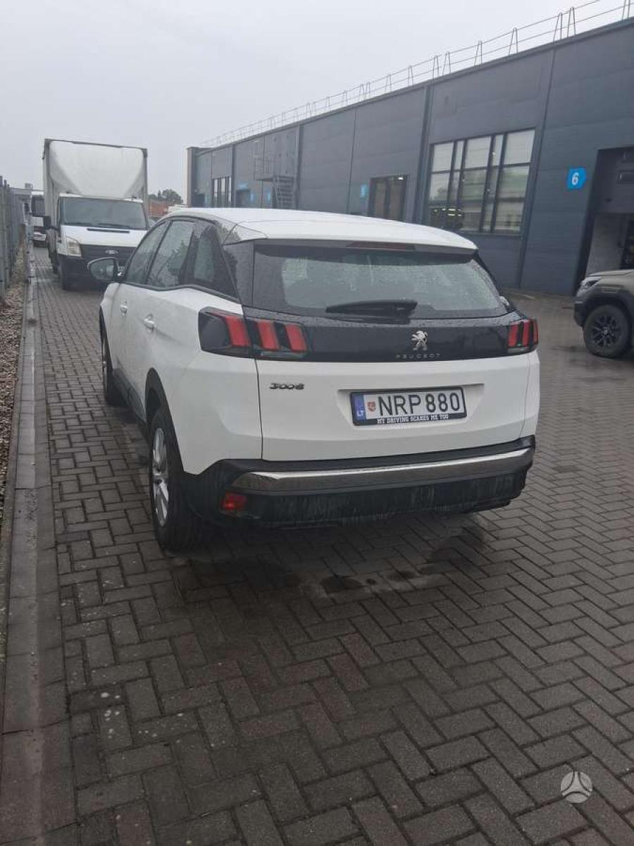 Balts Peugeot 3008 2018 Šilutė, ar dzinēja tilpumu 1.50 L un nobraukumu 165 tūkst. km par 7500 €, foto 3 vietnē AUTOMOTO.COM.LV