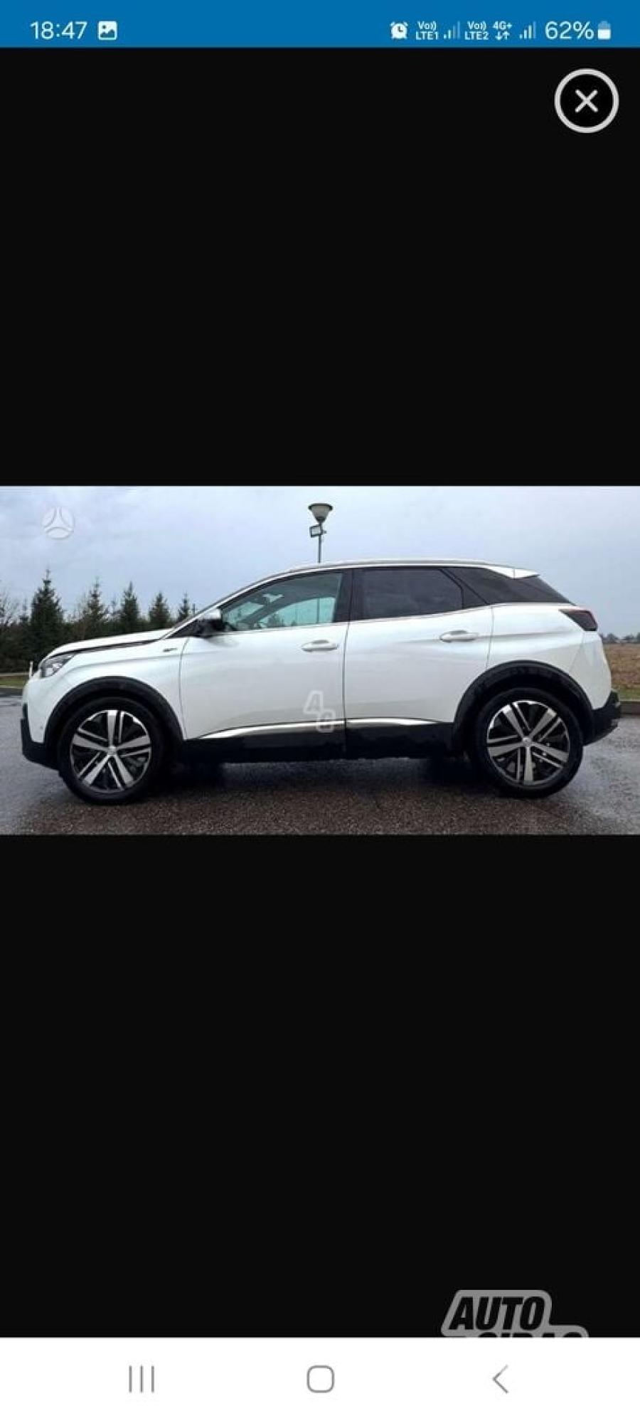 White Peugeot 3008 2019 in Siauliai, with an engine capacity of 2.00 L and mileage of 270 thousand km for 16200 €, photo 3 on AUTOMOTO.COM.LV