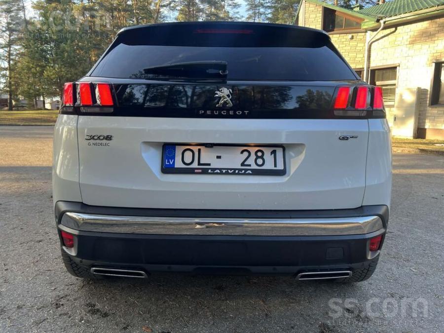 White Peugeot 3008 2019 in Daugavpils, with an engine capacity of 2.00 L and mileage of 205 thousand km for 18200 €, photo 7 on AUTOMOTO.COM.LV