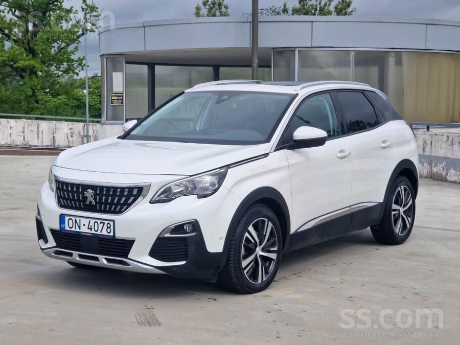 Белый Пежо 3008 2019 в Рига, объемом двигателя 1.20 л и пробегом 180 тыс. км за 12450 €, фото 1 на AUTOMOTO.COM.LV