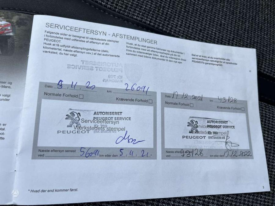 Белый Пежо 3008 2019 в Мариямполе, объемом двигателя 1.50 л и пробегом 96 тыс. км за 11900 €, фото 21 на AUTOMOTO.COM.LV