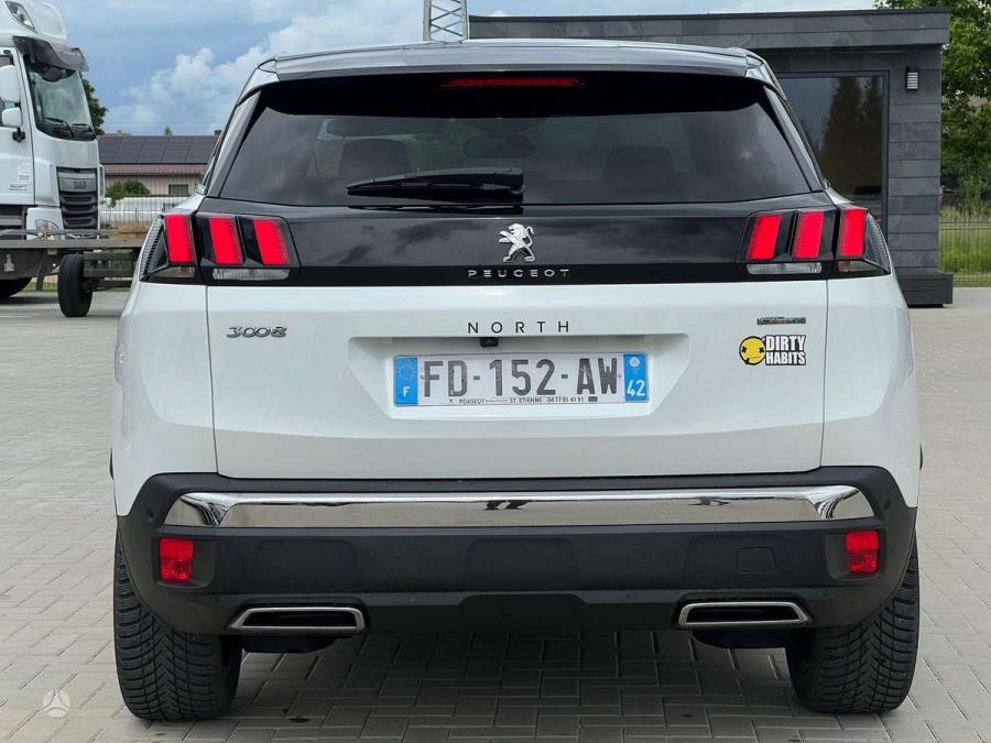 Balts Peugeot 3008 2019 Tauragė, ar dzinēja tilpumu 1.50 L un nobraukumu 273 tūkst. km par 10700 €, foto 9 vietnē AUTOMOTO.COM.LV