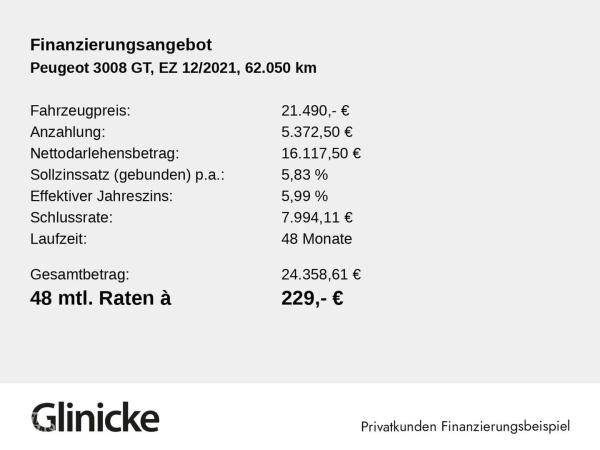 White Peugeot 3008 2021 in Kaunas, with an engine capacity of 1.60 L and mileage of 62 thousand km for 24307 €, photo 2 on AUTOMOTO.COM.LV