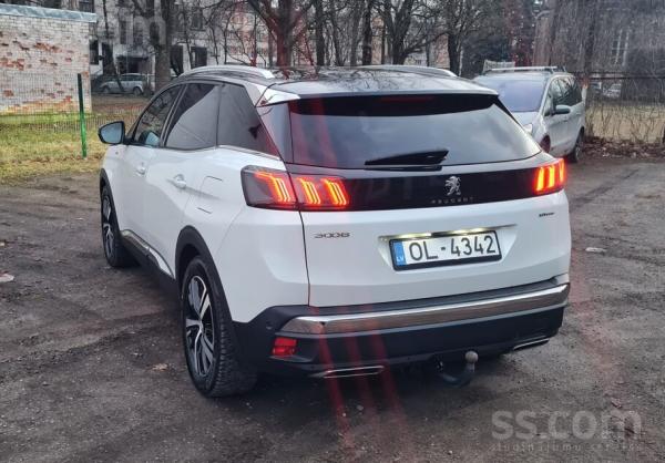 White Peugeot 3008 2021 in Jelgava, with an engine capacity of 1.60 L and mileage of 0 thousand km for 16990 €, photo 7 on AUTOMOTO.COM.LV