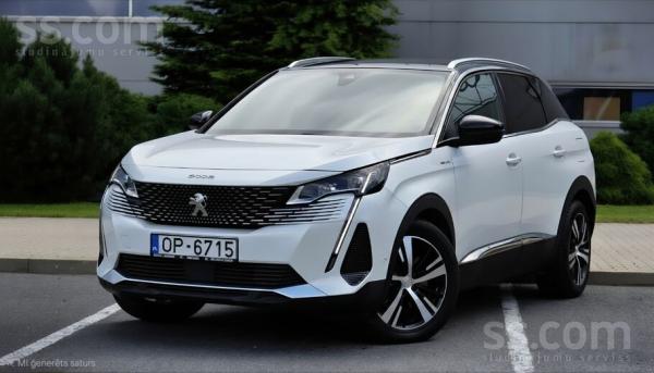 White Peugeot 3008 2021 in Riga, with an engine capacity of 1.60 L and mileage of 105 thousand km for 19450 €, photo 1 on AUTOMOTO.COM.LV