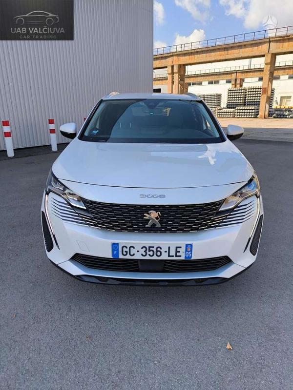 White Peugeot 3008 2021 in Marijampole, with an engine capacity of 1.60 L and mileage of 165 thousand km for 14450 €, photo 4 on AUTOMOTO.COM.LV