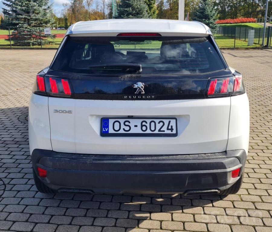 White Peugeot 3008 2021 in Jelgava, with an engine capacity of 1.50 L and mileage of 0 thousand km for 12990 €, photo 10 on AUTOMOTO.COM.LV