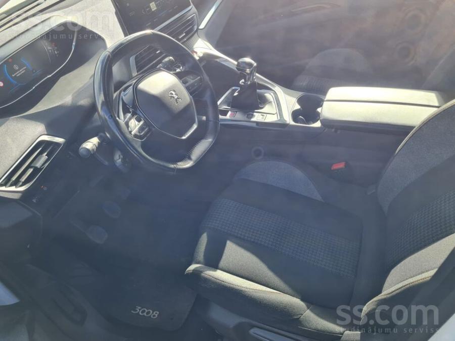 White Peugeot 3008 2021 in Jelgava, with an engine capacity of 1.50 L and mileage of 0 thousand km for 12990 €, photo 13 on AUTOMOTO.COM.LV