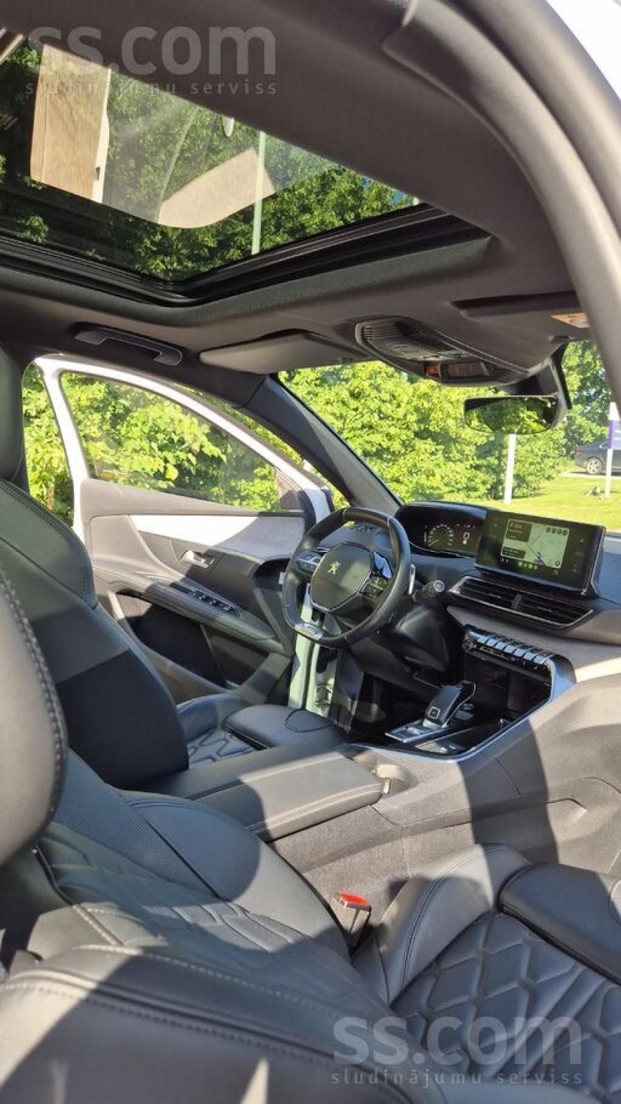 White Peugeot 3008 2022 in Riga, with an engine capacity of 1.50 L and mileage of 37 thousand km for 25500 €, photo 7 on AUTOMOTO.COM.LV