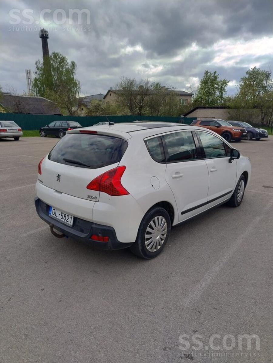 Balts Peugeot 3008 2010 Ludza, ar dzinēja tilpumu 2.00 L un nobraukumu 222 tūkst. km par 3950 €, foto 7 vietnē AUTOMOTO.COM.LV