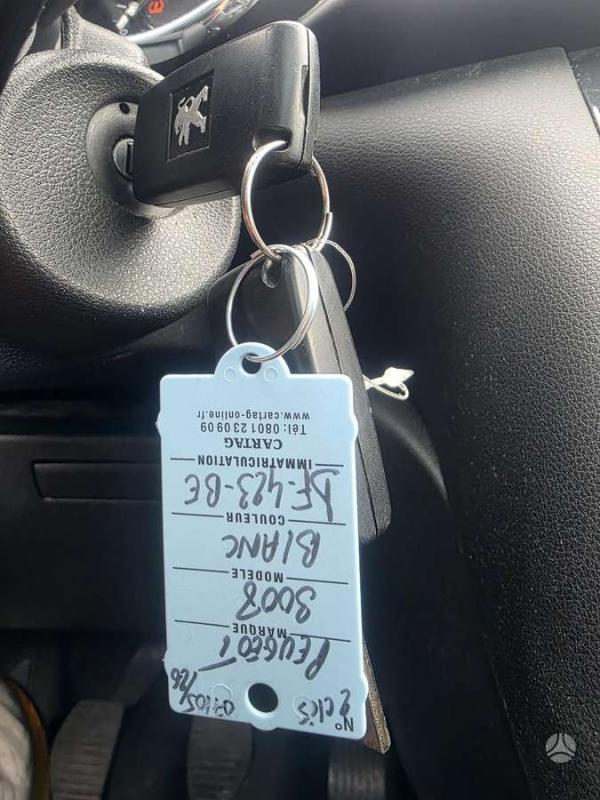 Белый Пежо 3008 2014 в Таураге, объемом двигателя 1.60 л и пробегом 230 тыс. км за 5500 €, фото 8 на AUTOMOTO.COM.LV