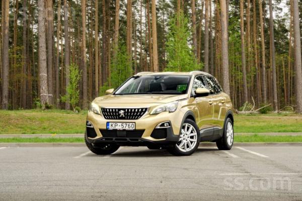 Yellow Peugeot 3008 2017 in Riga, with an engine capacity of 1.60 L and mileage of 106 thousand km for 12290 €, photo 1 on AUTOMOTO.COM.LV