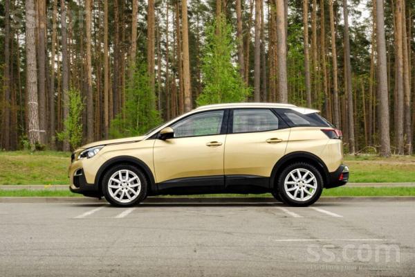 Yellow Peugeot 3008 2017 in Riga, with an engine capacity of 1.60 L and mileage of 106 thousand km for 12290 €, photo 5 on AUTOMOTO.COM.LV