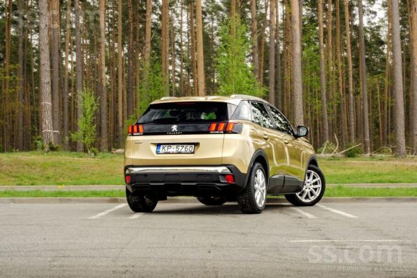 Yellow Peugeot 3008 2017 in Riga, with an engine capacity of 1.60 L and mileage of 106 thousand km for 12290 €, photo 6 on AUTOMOTO.COM.LV