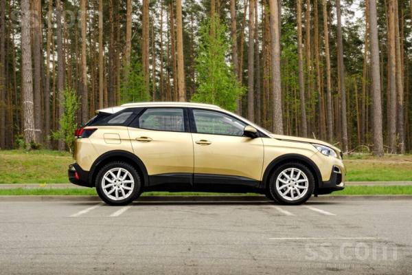 Yellow Peugeot 3008 2017 in Riga, with an engine capacity of 1.60 L and mileage of 106 thousand km for 12290 €, photo 9 on AUTOMOTO.COM.LV