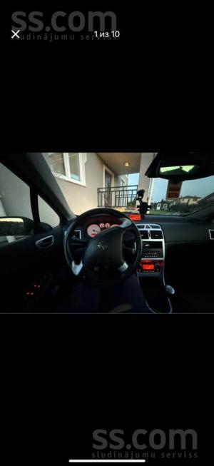 Черный Пежо 307 2005 в Рига, объемом двигателя 2.00 л и пробегом 222 тыс. км за 2200 €, фото 8 на AUTOMOTO.COM.LV