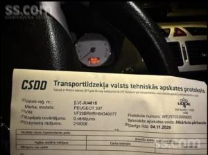 Melns Peugeot 307 2005 Rīga, ar dzinēja tilpumu 2.00 L un nobraukumu 222 tūkst. km par 2200 €, foto 13 vietnē AUTOMOTO.COM.LV