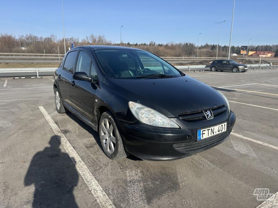 Black Peugeot 307 2003 in Kaunas, with an engine capacity of 2.00 L and mileage of 370 thousand km for 1450 €, photo 3 on AUTOMOTO.COM.LV