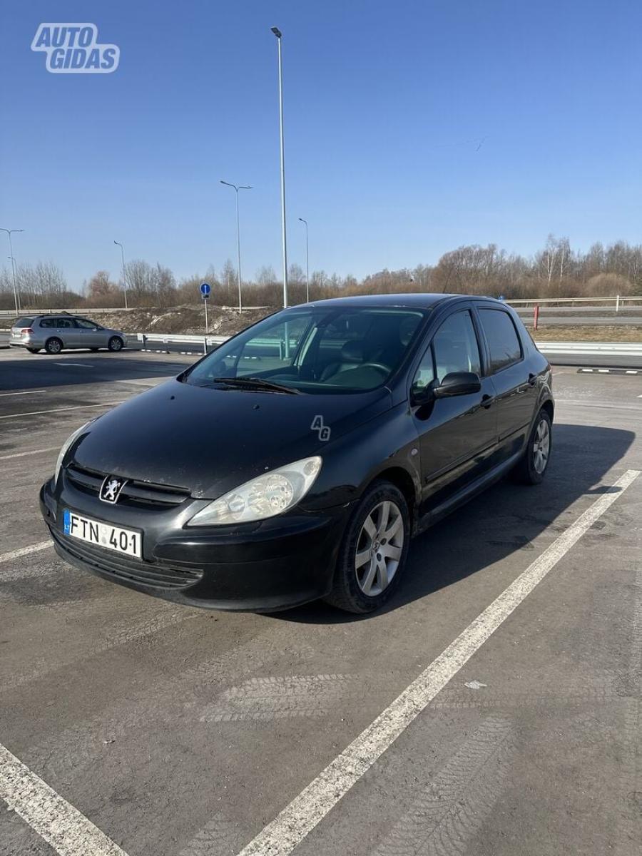 Black Peugeot 307 2003 in Kaunas, with an engine capacity of 2.00 L and mileage of 370 thousand km for 1450 €, photo 8 on AUTOMOTO.COM.LV