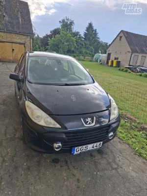 Black Peugeot 307 2006 in Vilnius, with an engine capacity of 1.60 L and mileage of 223 thousand km for 1200 €, photo  on AUTOMOTO.COM.LV